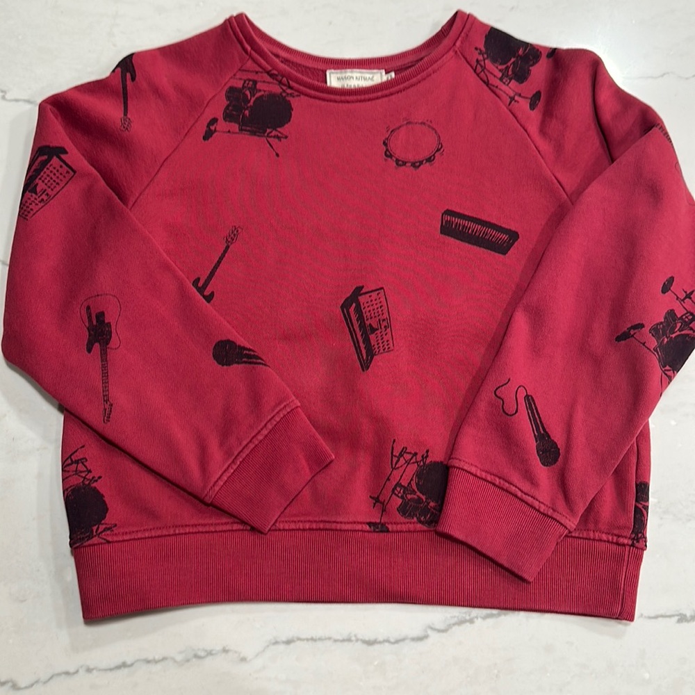 Maison Kitsune Musical Instrument Pattern Sweatshirt - Gem